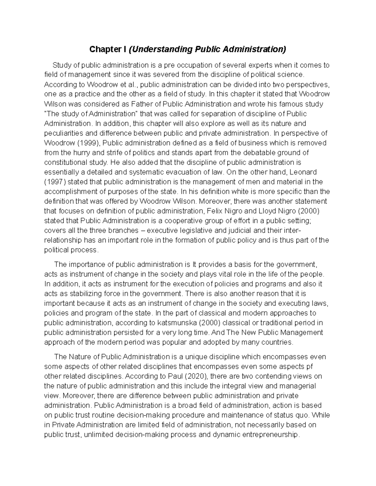 Chapter 3 THE Government Bureaucracy - Chapter I (Understanding Public ...