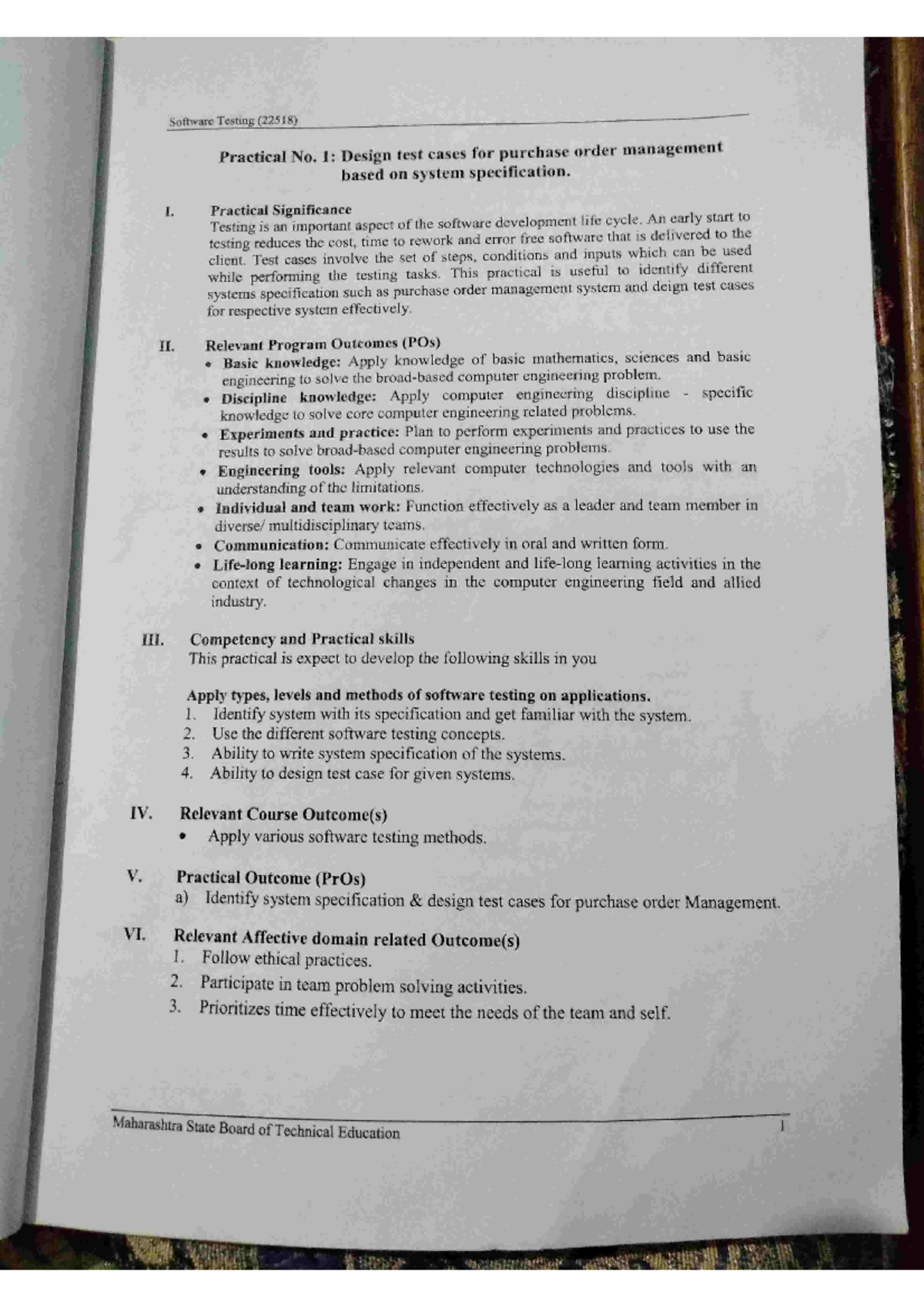 Software testing solved manual - Software Testing (22518) Practical No ...