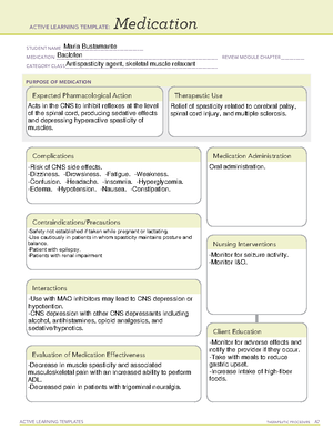 Warfarin - Med breakdown template - ACTIVE LEARNING TEMPLATES ...