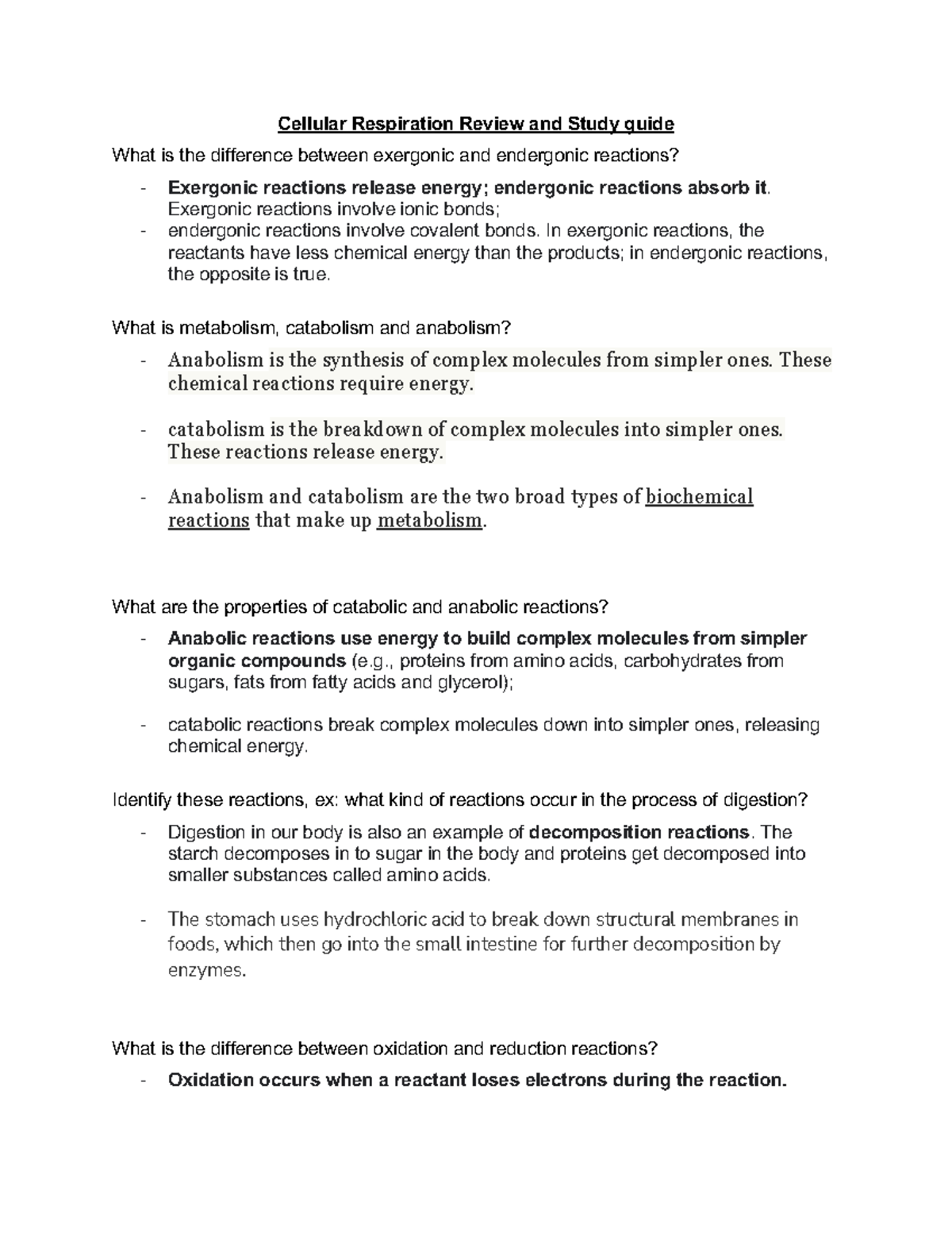 Cellular Respiration-notesandguide - Cellular Respiration Review and ...