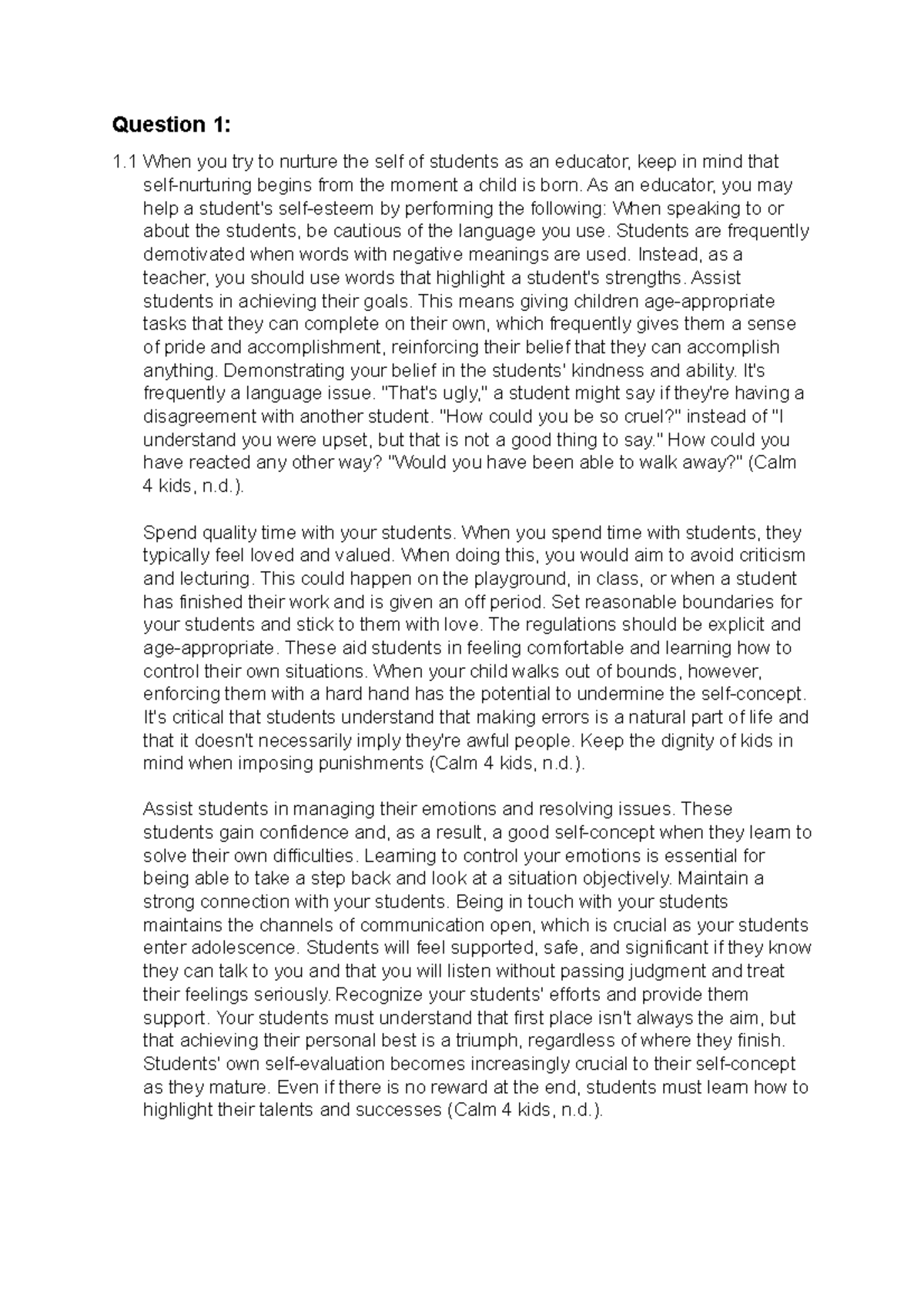 Psychology for Educators Assignment - ENED6112 - Studocu