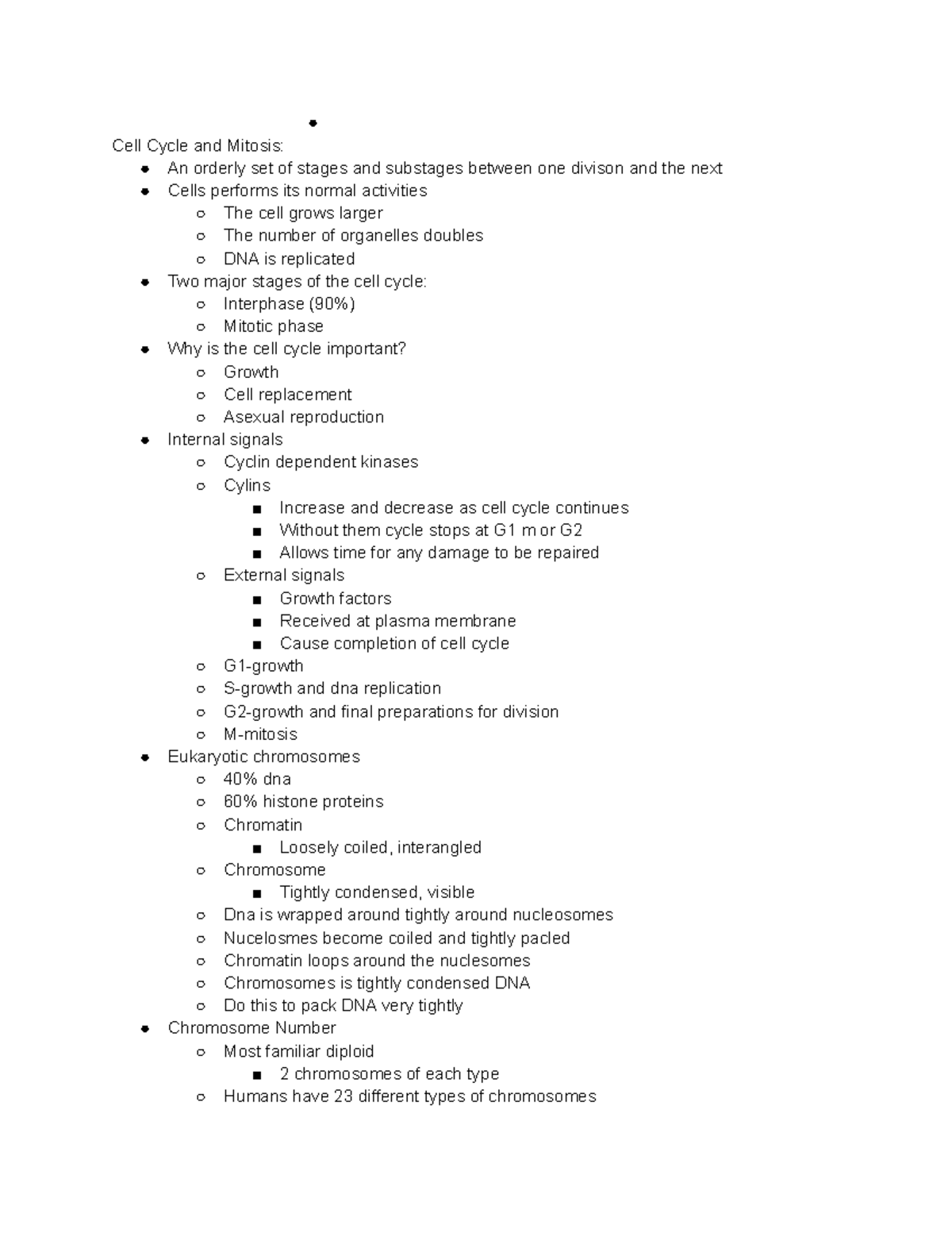 Cell Cycle, Mitosis, Cancer - Cell Cycle and Mitosis: An orderly set of ...