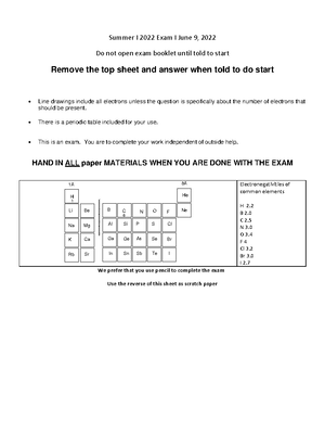Fall2021 Sample Exam3 KEY - Exam II CHEM 231 Fall 2021 ←OCHEM# NAME→ ...
