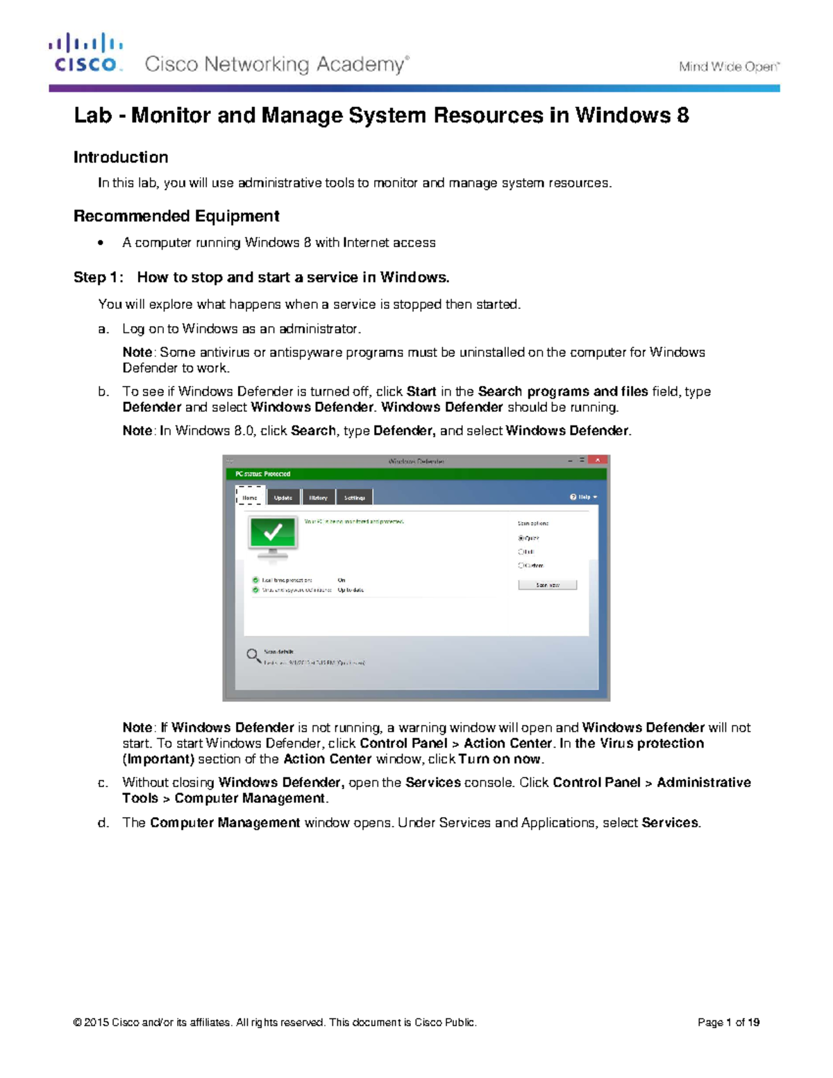 6.1.3.7 Lab - Monitor and Manage System Resources in Windows 8 ...
