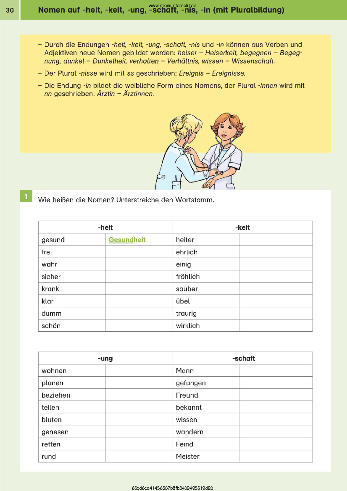 Nomen ung keit - Deutsch - Studocu