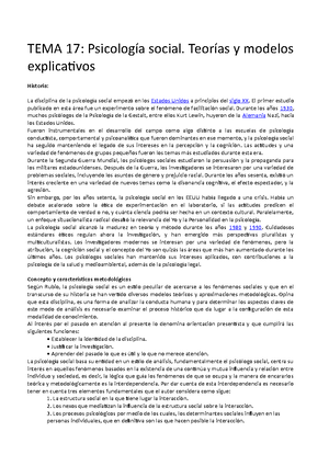 Tema 1 Psicologia - tarea numero 1 - TEMA 1 orígenes y evolución de la psicología Platón era el ...