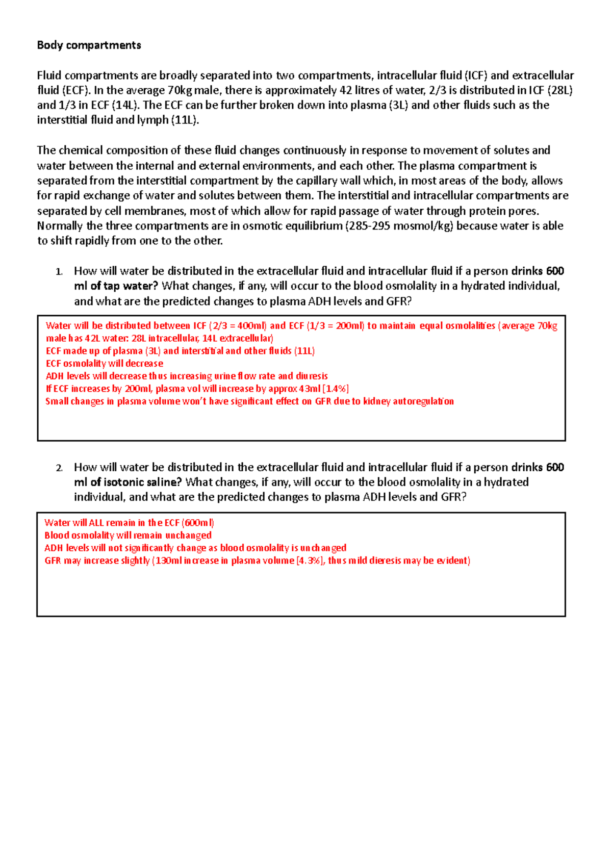 Case 1 Body compartments - Answers - Body compartments Fluid ...