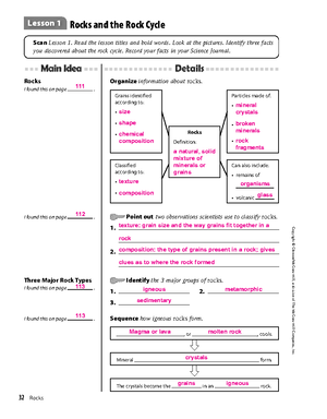 19. ROCK Cycle Review Worksheet - Rock Cycle Review Name ...