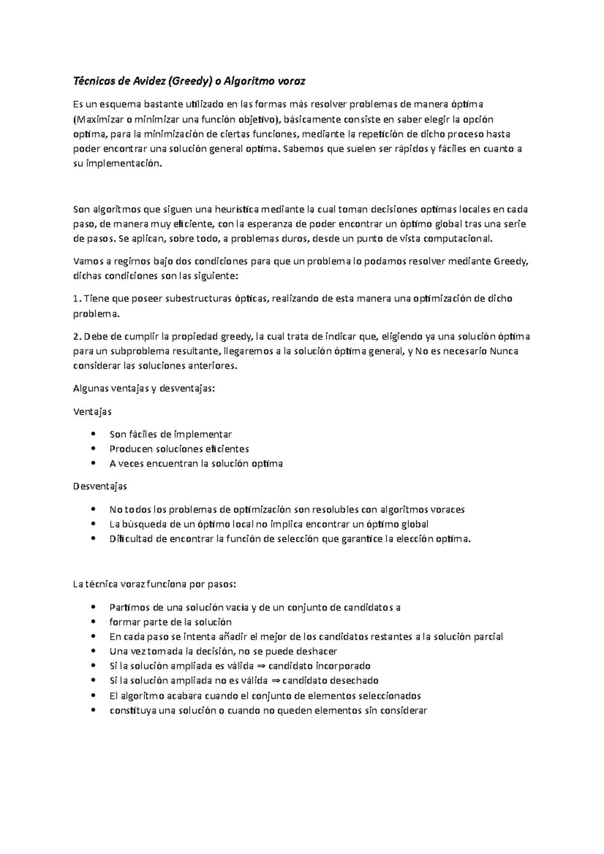 Algoritmo voraz - POO - Técnicas de Avidez (Greedy) o Algoritmo voraz ...