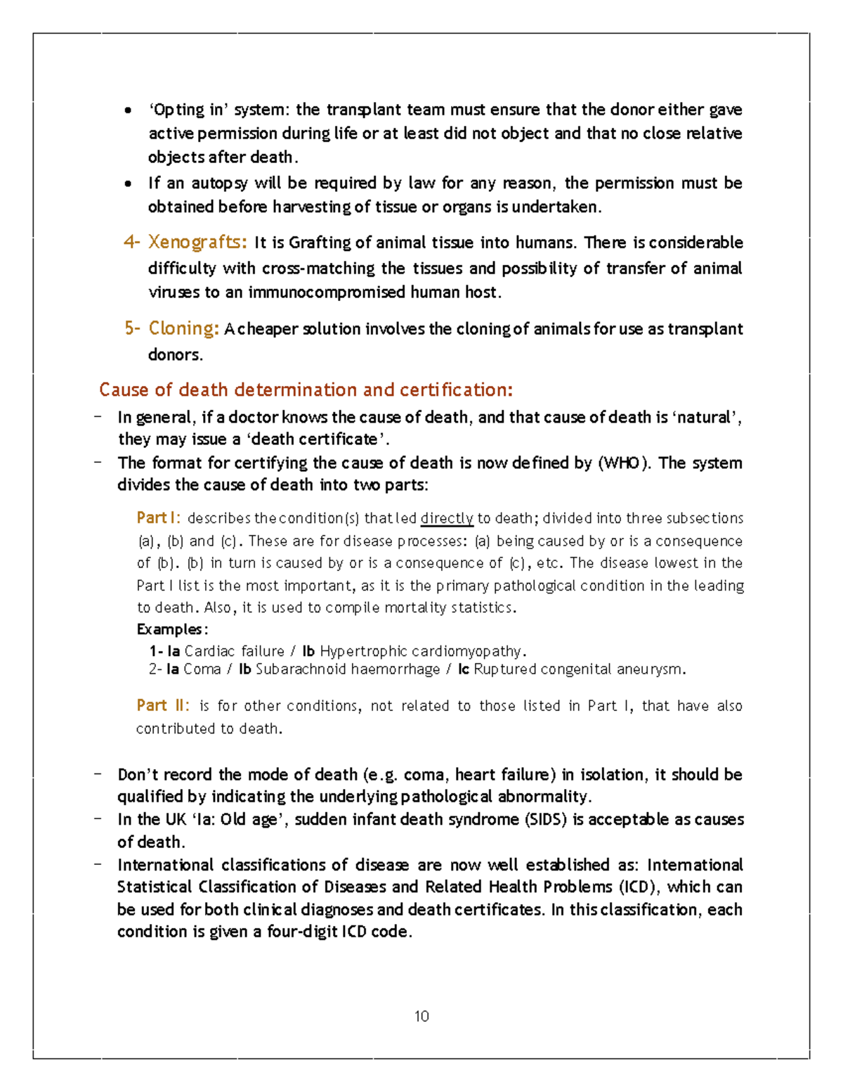 432 Notes on Forensic Medicine 11-20 - ‘Opting in’ system: the ...