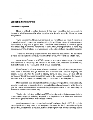 Modyul 5- Pagsulat ng Editoryal - Modyul 5 Pagsulat ng Editorial o ...