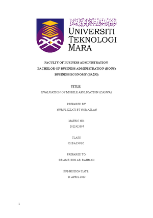 MGT666 - Practical Training (LOG BOOK) - PRACTICAL TRAINING REPORT (LOG ...