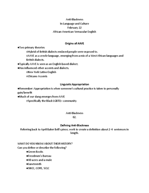 The Standard English Myth - The Standard English Myth February 15 ...