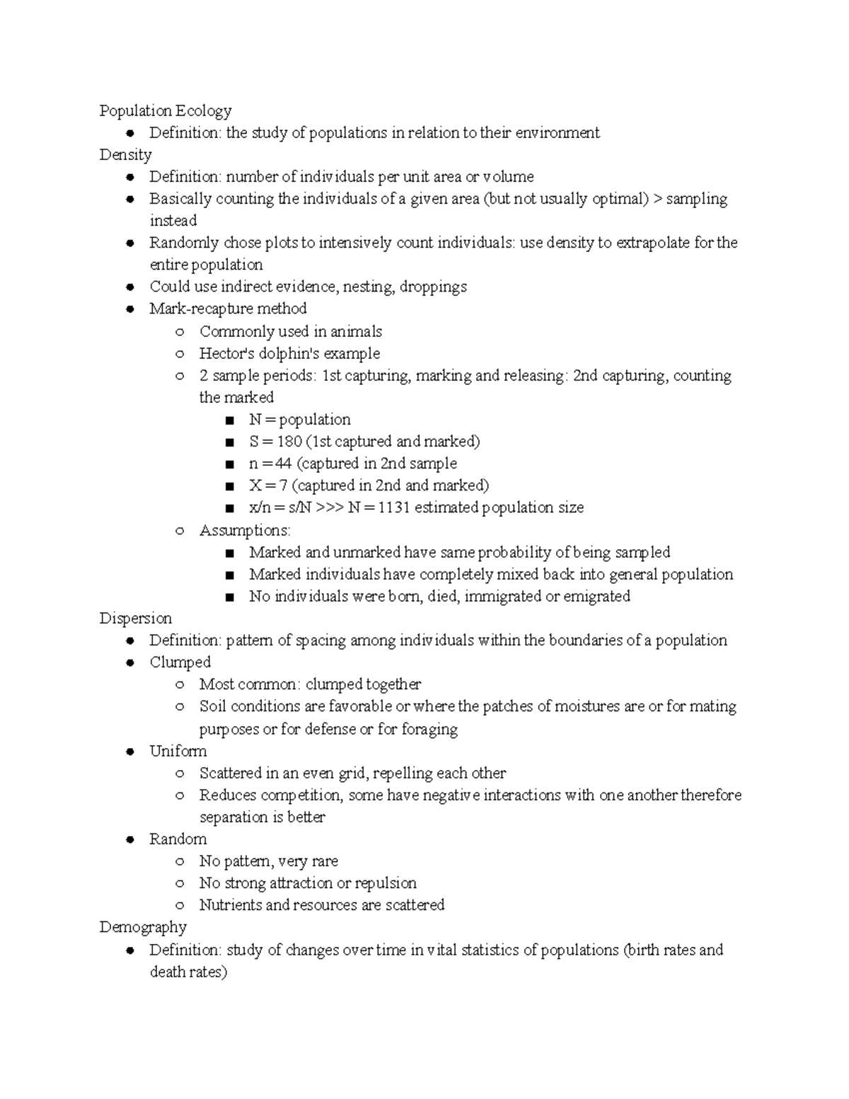 Population Ecology - Population Ecology Definition: the study of ...