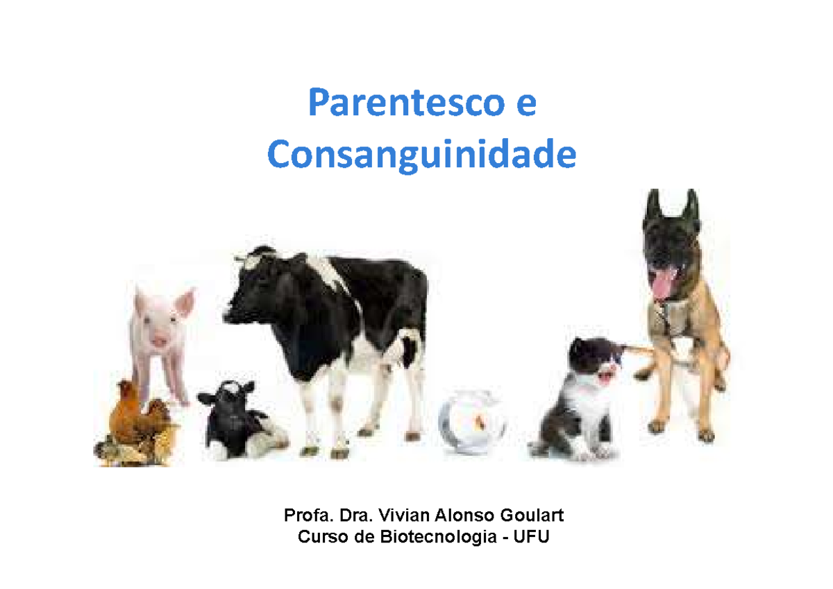 Consanguinidade 2021 - Slides aula - Parentesco e Consanguinidade Profa ...