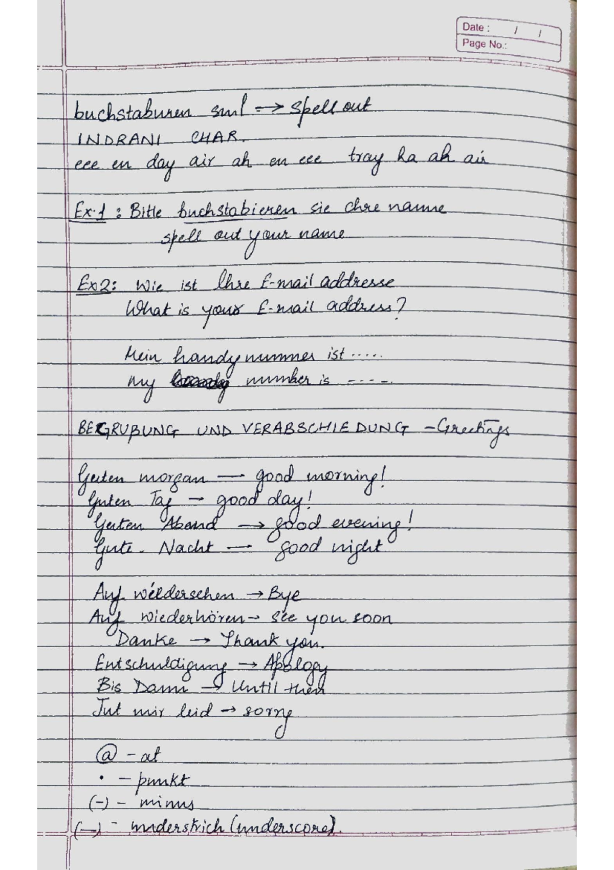 German Notes for Revision - Studocu