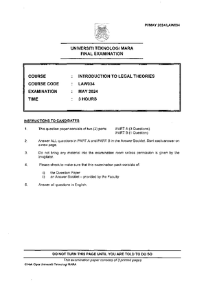 Chapter 3 LAW034 - Chapter 3: Theories of Law Definition of Theory 1 ...