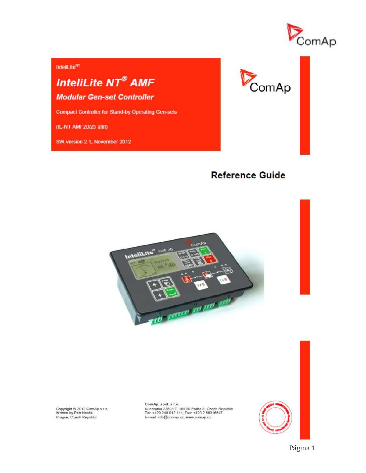 Manual IL-NT AMF 25 Español - InteliLiteNT ComAp InteliLite NT AMF Modular Controller Compact ...