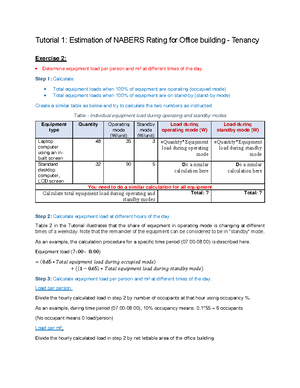 16266 Estimation of Nabers Rating for Office building - Tenancy ...