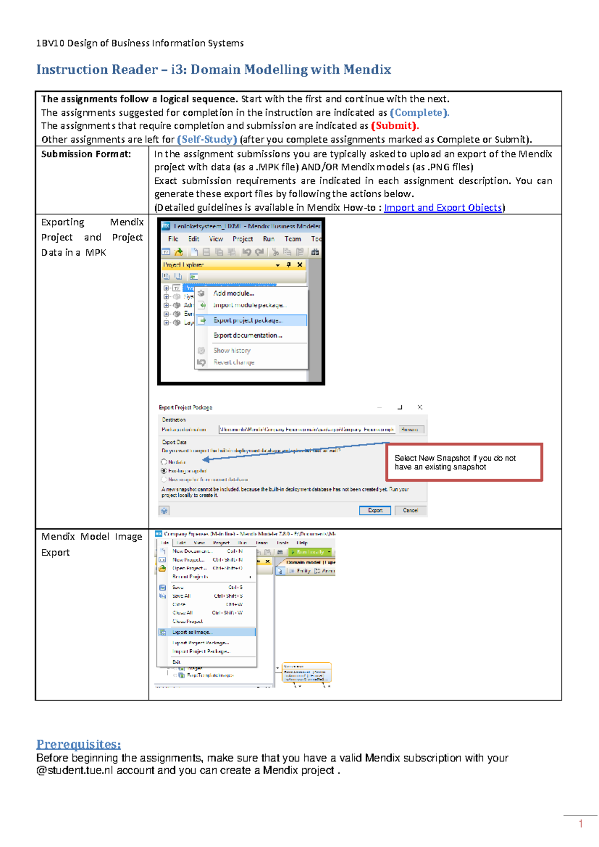 I3 Instruction Reader v3 - 1BV10 Design of Business Information Systems ...