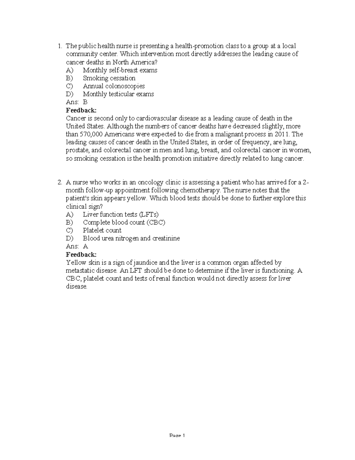 Ch 15 Oncology Nursing Management in Cancer Care - The public health ...