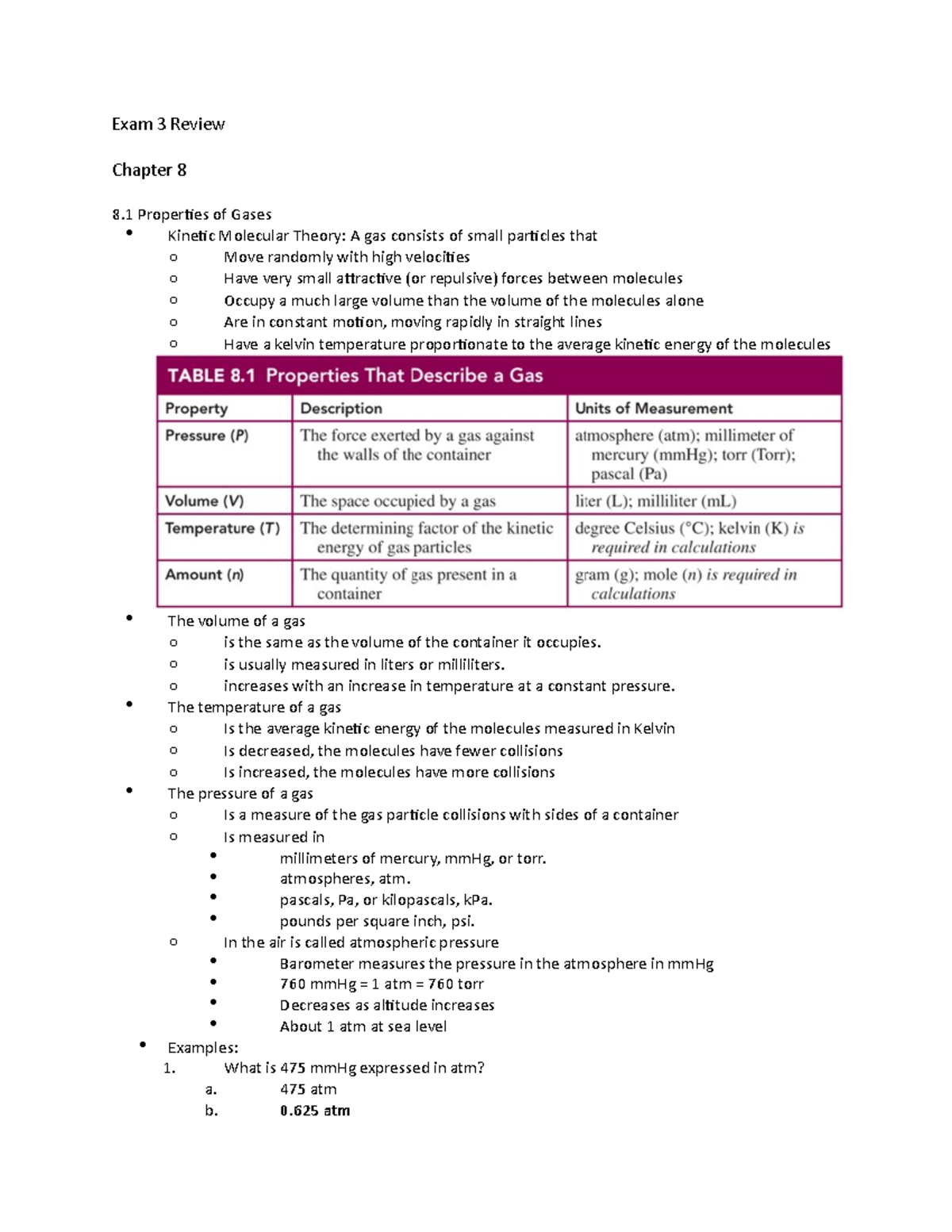 Exam 3 Review - Summary General Organic and Biological Chemistry - Exam ...