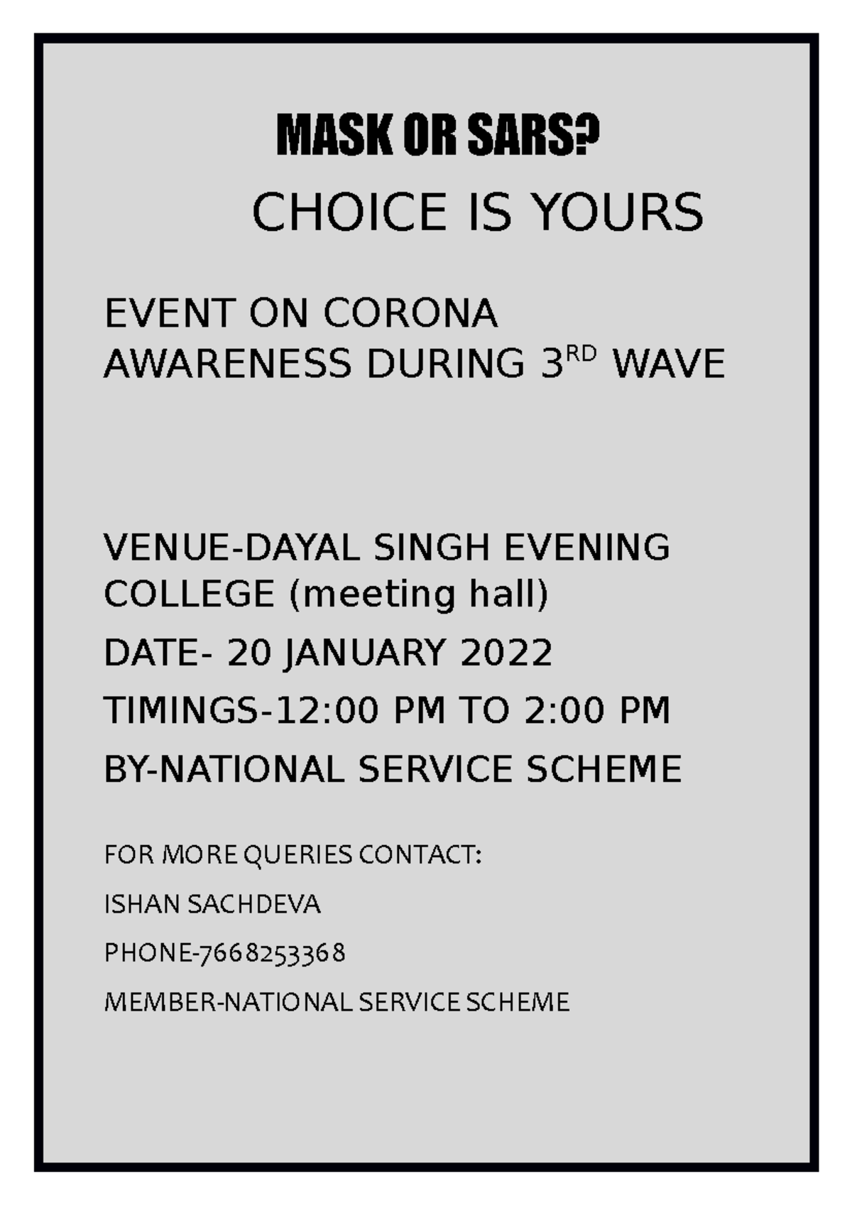 FLOW Chart - good notes - MASK OR SARS? CHOICE IS YOURS EVENT ON CORONA ...