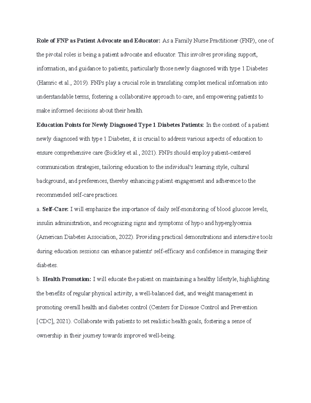 Lesson 2 Discussion - assignment - Role of FNP as Patient Advocate and ...