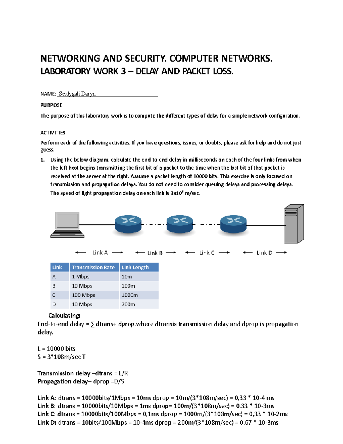 Lab4Cisco Seidygali Daryn - NETWORKING AND SECURITY. COMPUTER NETWORKS. LABORATORY WORK 3 ...
