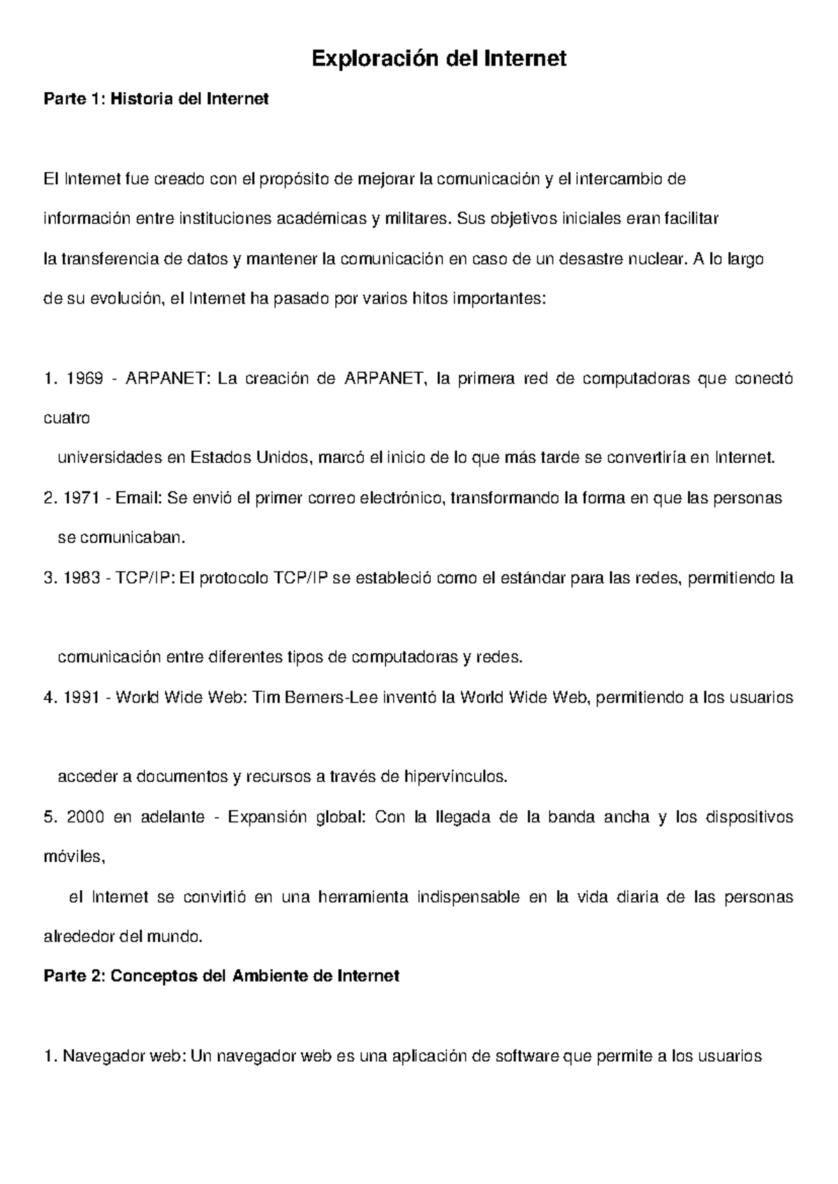 Ejercicio Exploracion Internet - Exploración del Internet Parte 1 ...