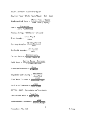 Exam 1 cheat sheet - Rate of Return (on a bond): - measures relative ...