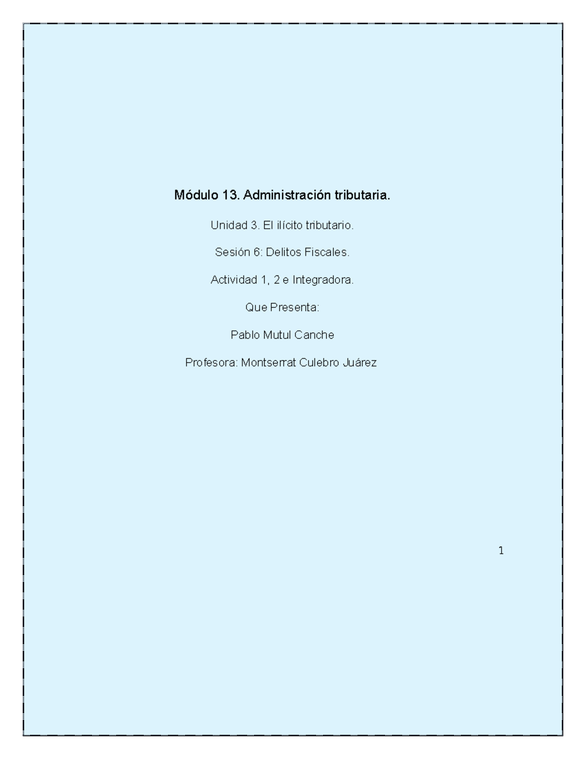 M13 U3 S6 PAMC - modulo trece unidad tres sesion seis - Módulo 13 ...