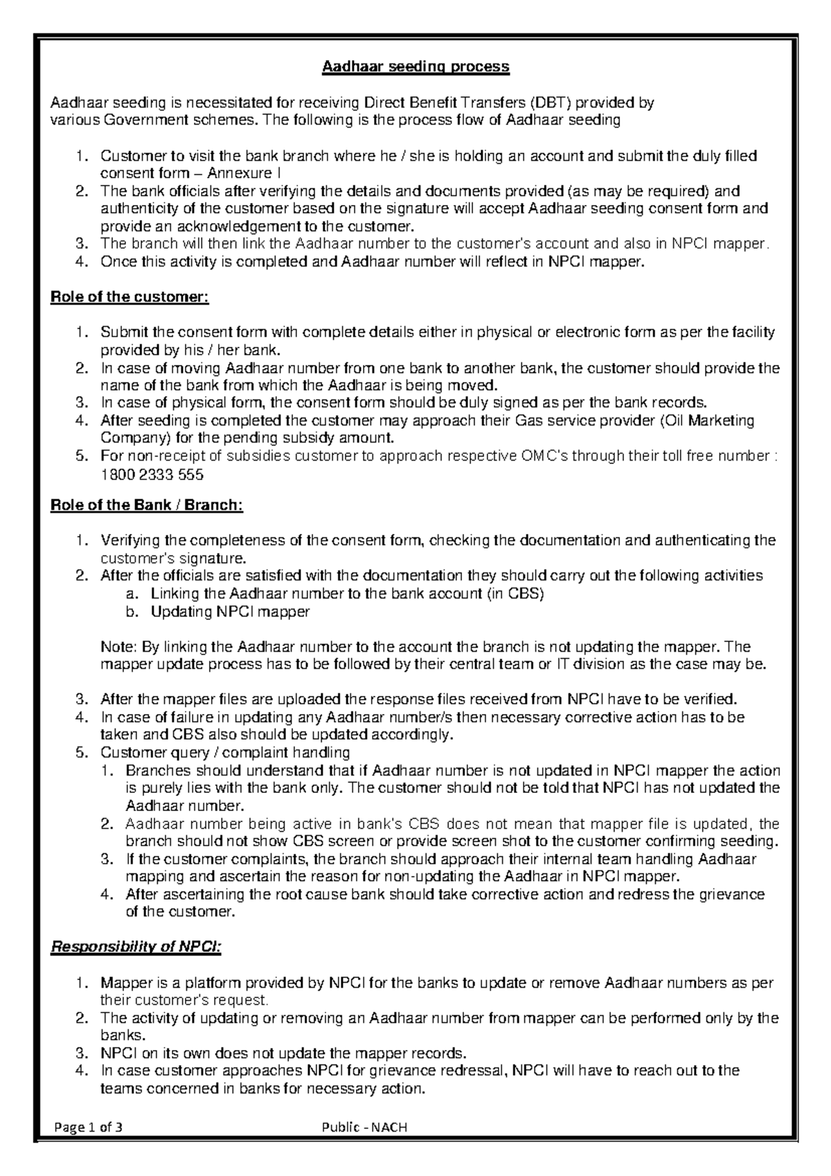 Aadhaar-seeding-process - Aadhaar seeding process Aadhaar seeding is ...