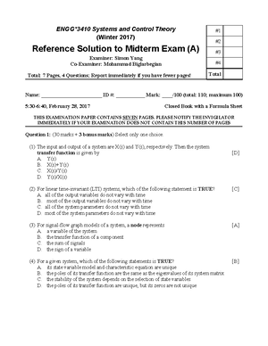 Systems and Control Theory Textbook “Modern Control Systems” Part I Introduction to Control ...