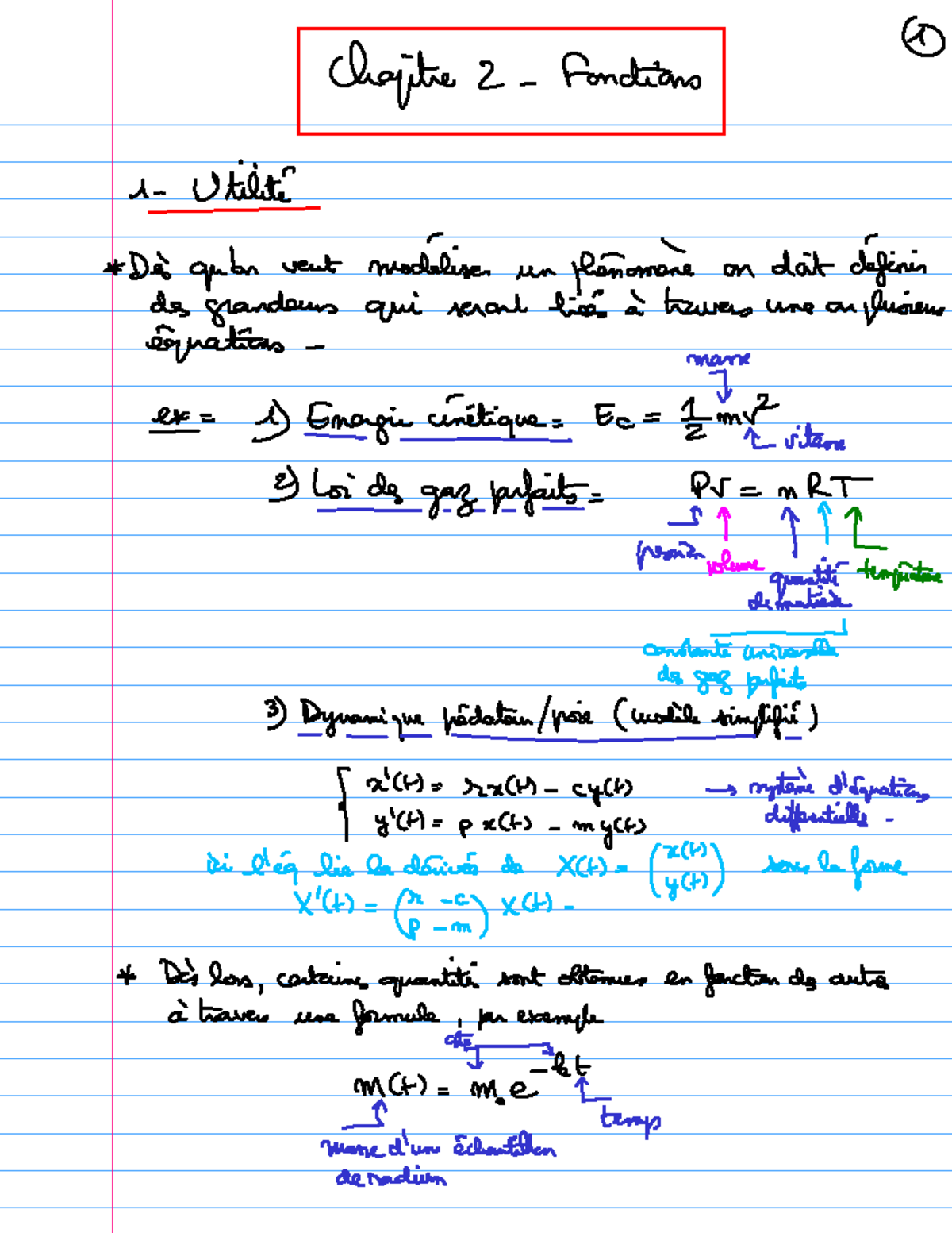Cours OM Ch2 2 - outils mathématiques - Studocu