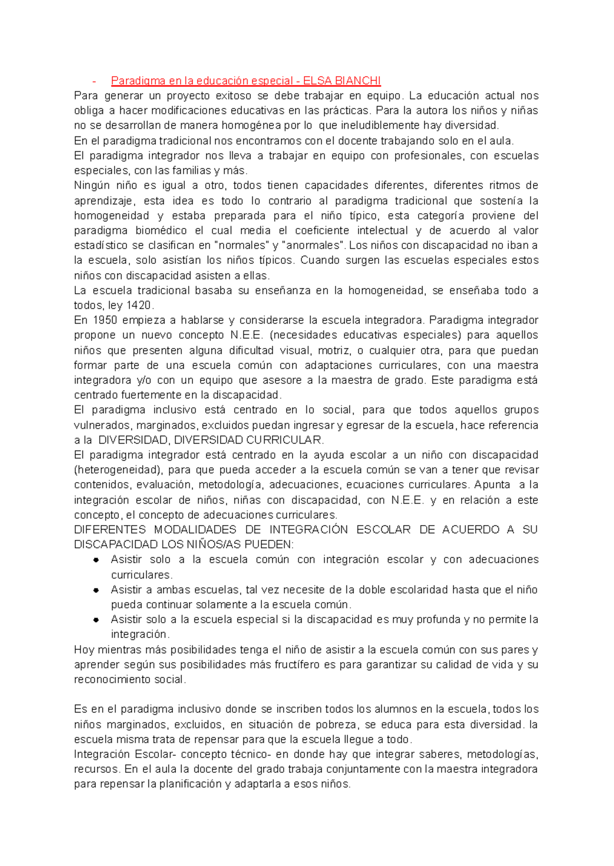 ESPACIOS DE DEFINICION INSTITUCIONAL - Paradigma en la educación ...