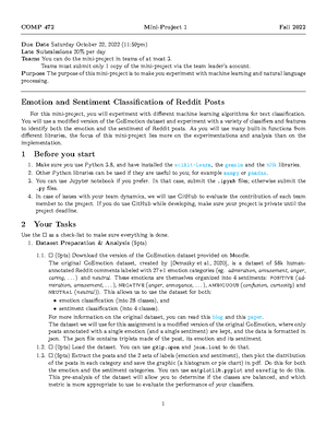 Artificial Intelligence Worksheet 2 - COMP 472 Artificial Intelligence ...