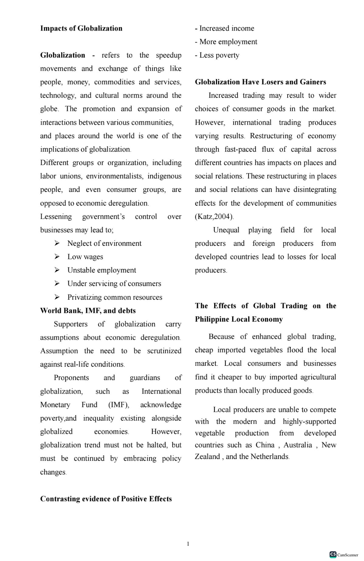 Impacts-of-Globalization 1 - Public Administration - Studocu