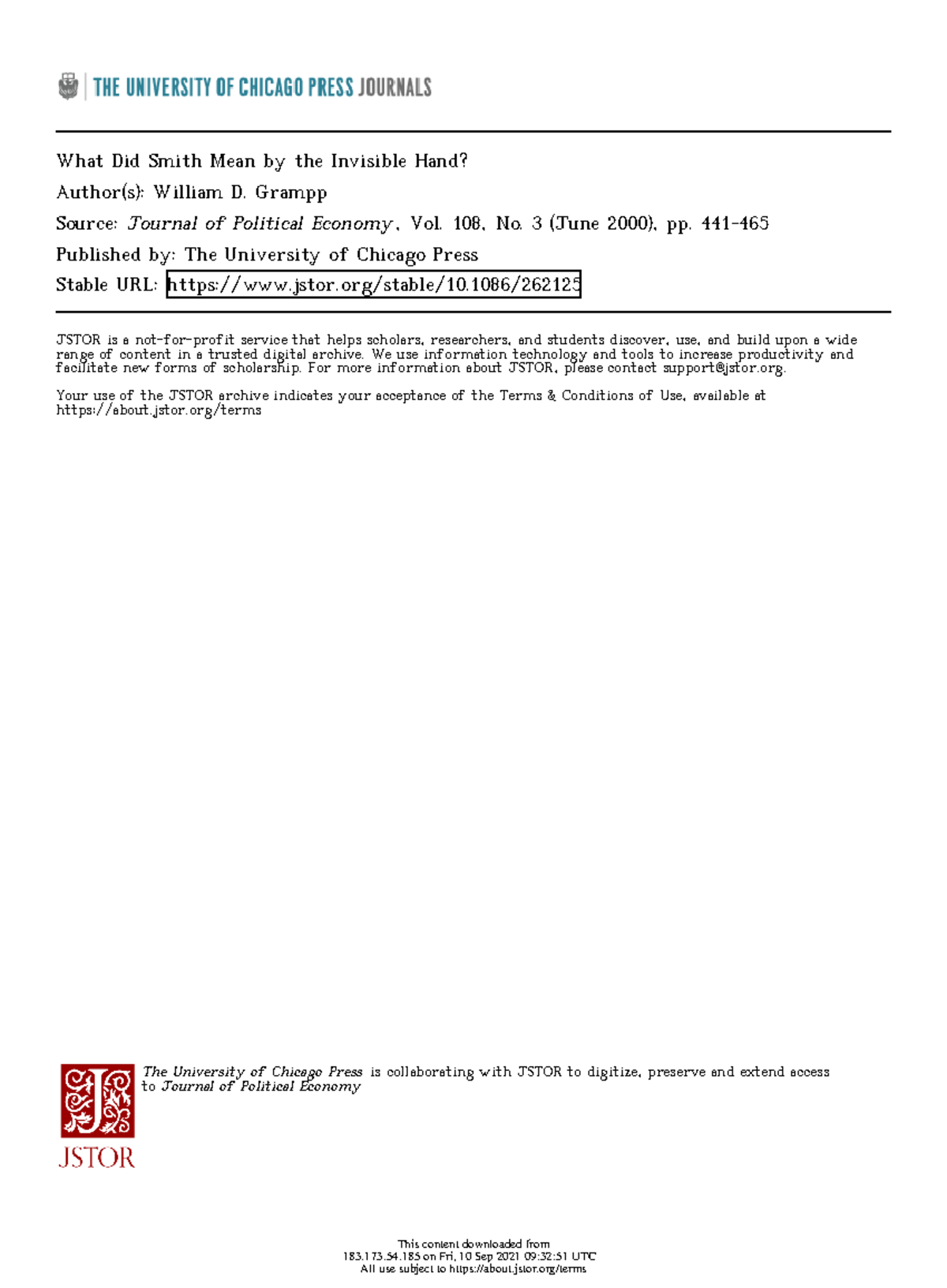 What did smith mean by the invisible hand - What Did Smith Mean by the ...