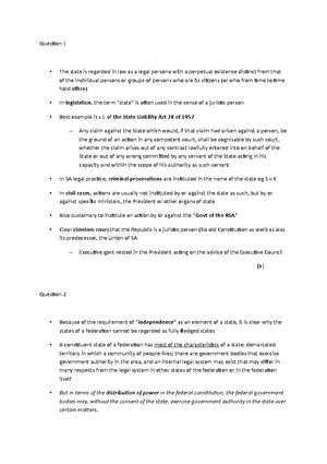 Case note guidelines for Speaker v De Lille - Case note guidelines for ...