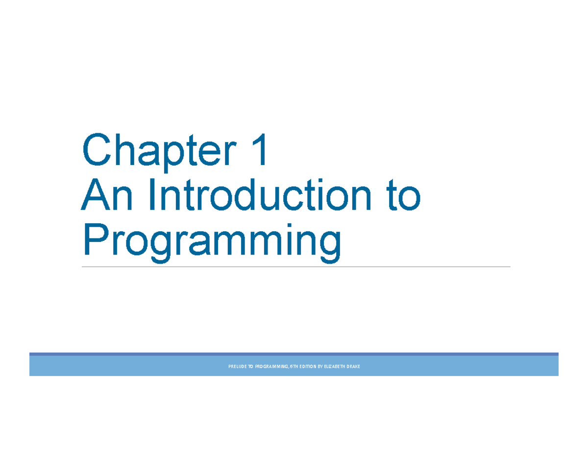 Prelude Programming 6ed pp01, lecture note - Information Technology ...