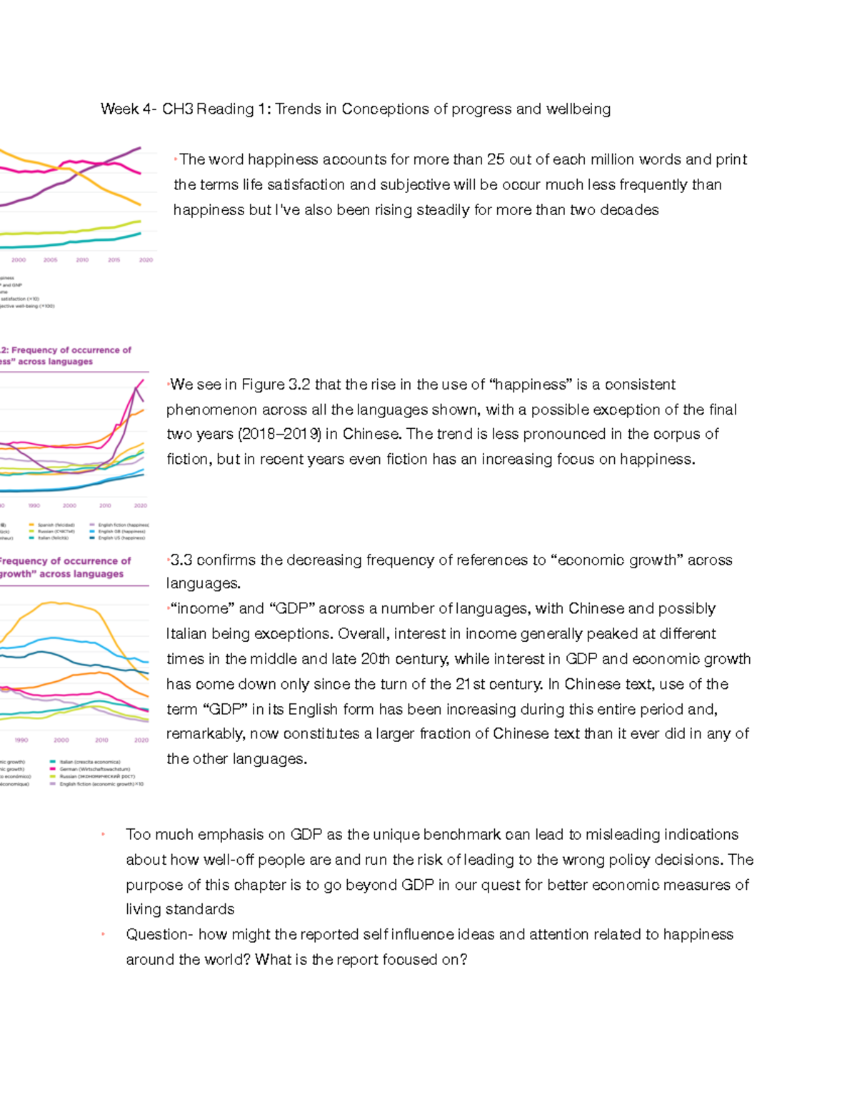 Health sci1110 week 4 reading - Week 4- CH3 Reading 1: Trends in ...