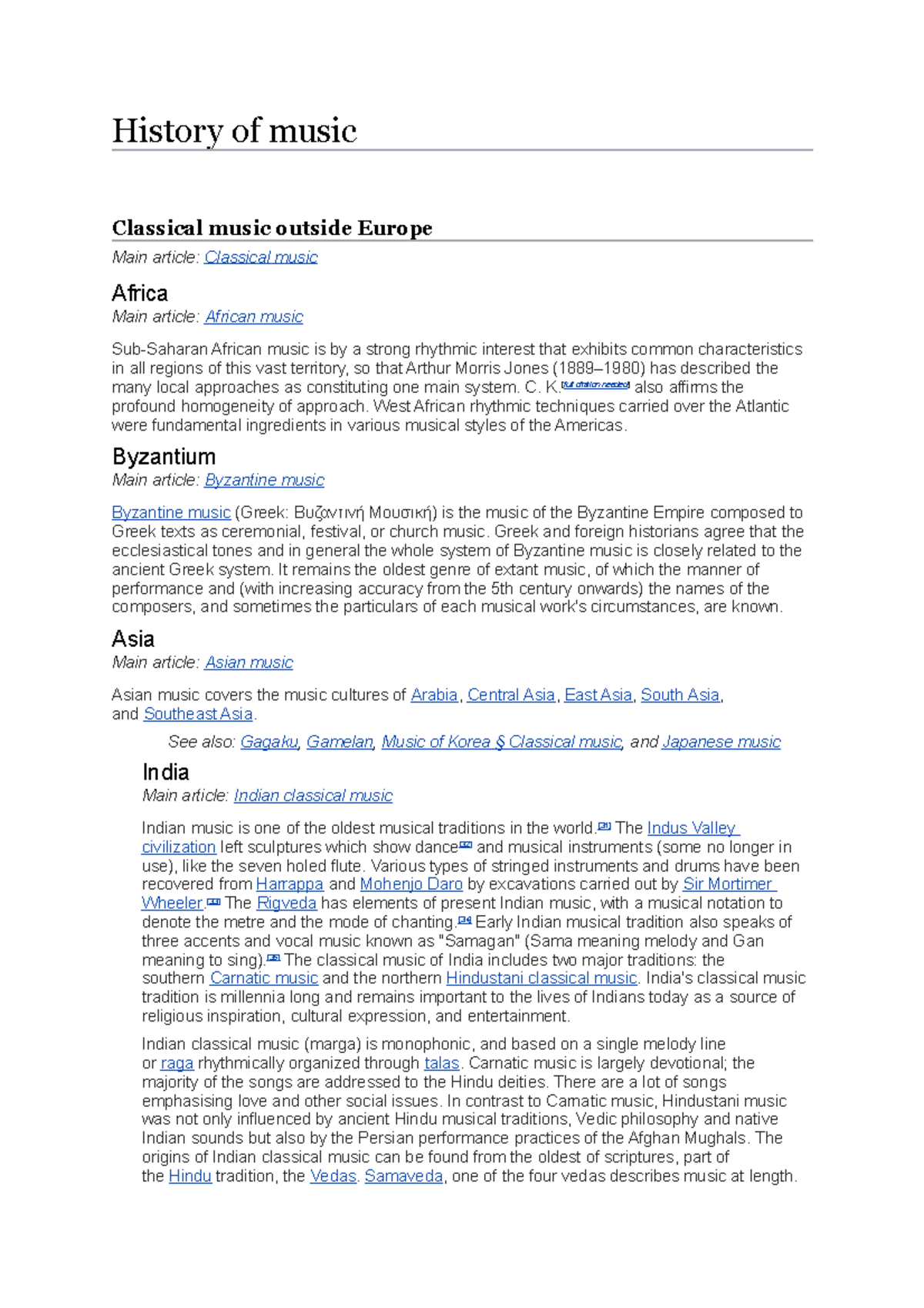 History of Human Music 10 - History of music Classical music outside ...