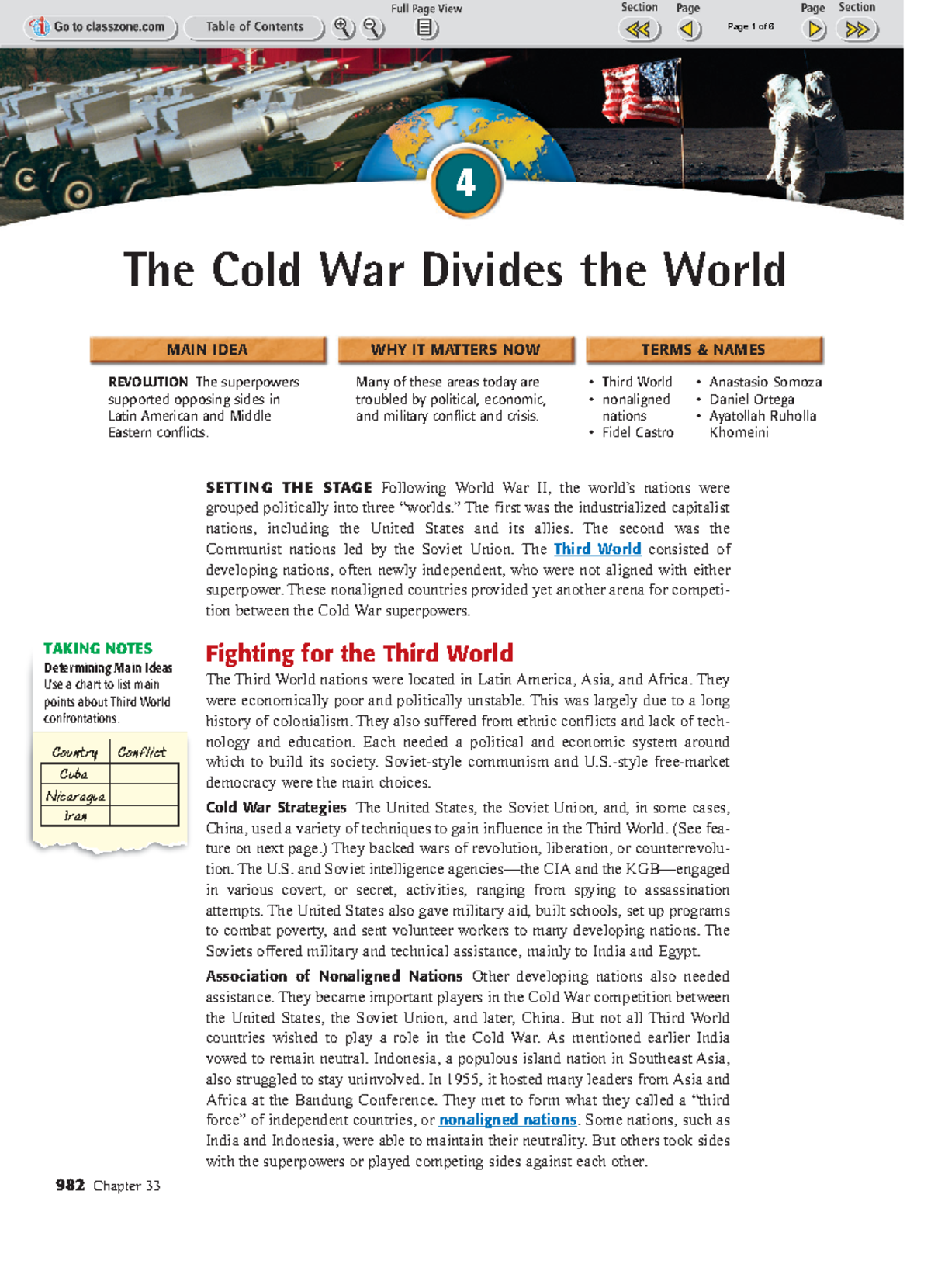 Ch33 4 - dwadawd - Determining Main Ideas Use a chart to list main ...