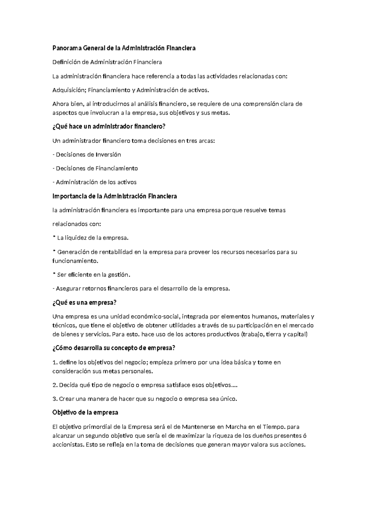 Panorama General de la Administración Financiera - Panorama General de ...