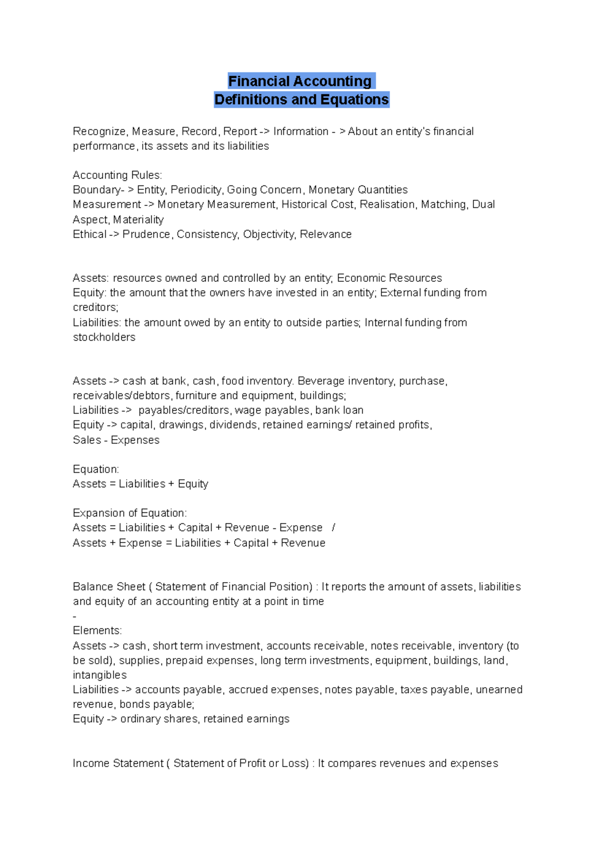 Financial Accounting ALL Definitions - Financial Accounting Definitions ...