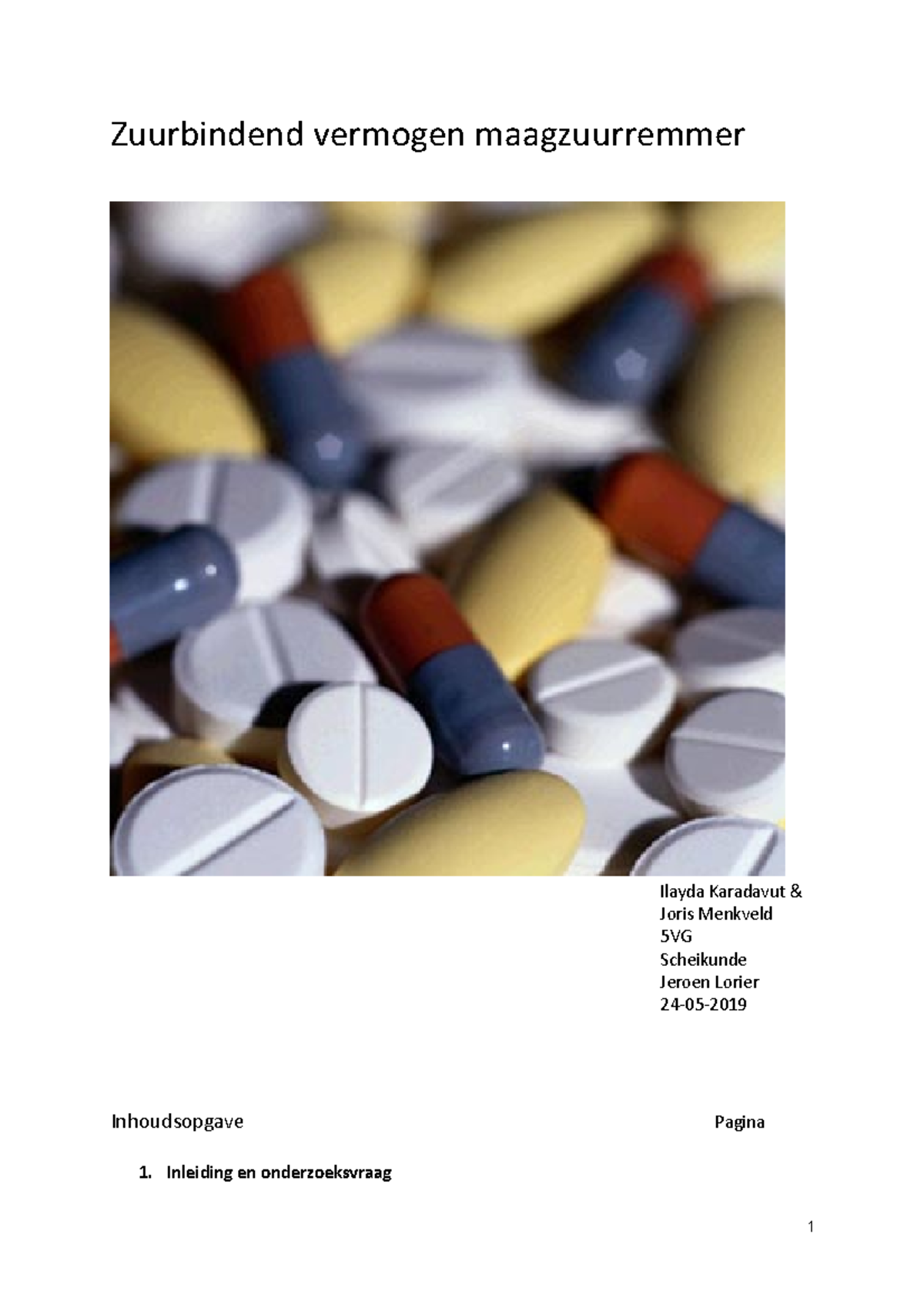 Scheikunde PO maagzuurremmer Ilayda en Joris M - Zuurbindend vermogen ...