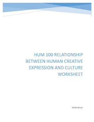 Cultures and Artifacts Worksheet - HUM100 - SNHU - Studocu