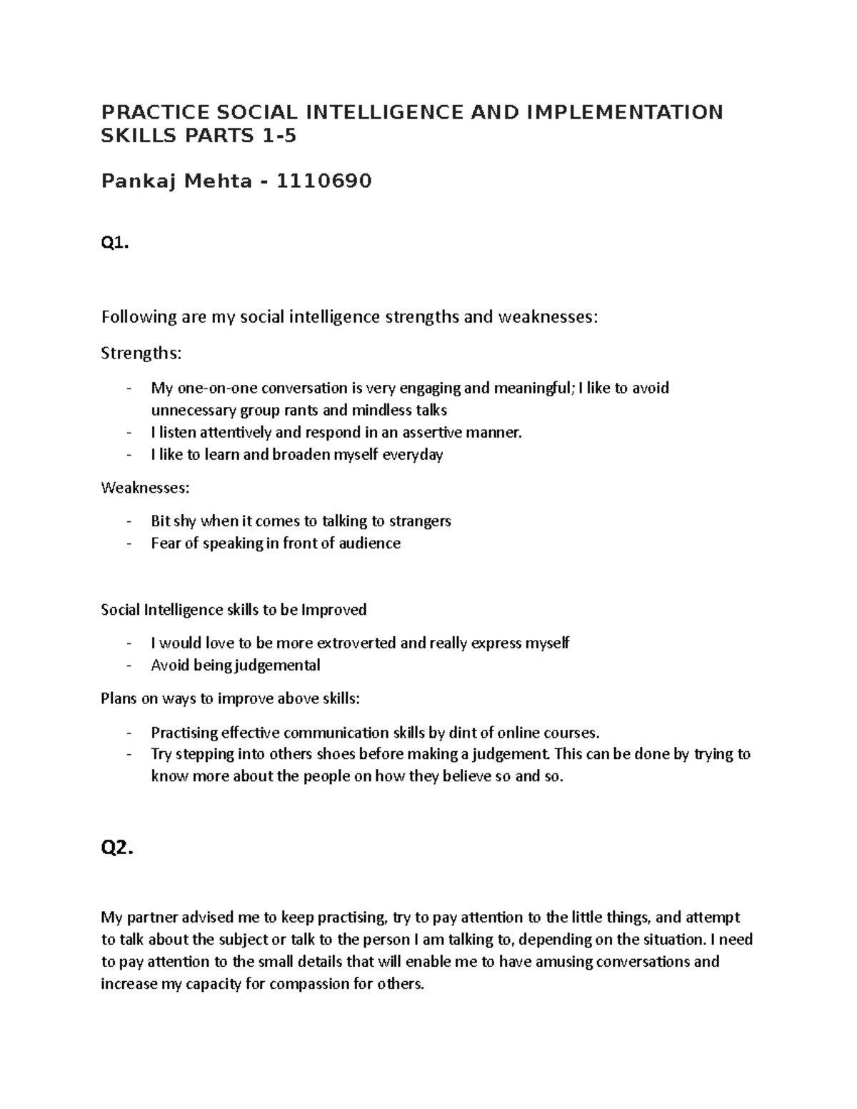 Social Intelligence - hhkh; - PRACTICE SOCIAL INTELLIGENCE AND ...