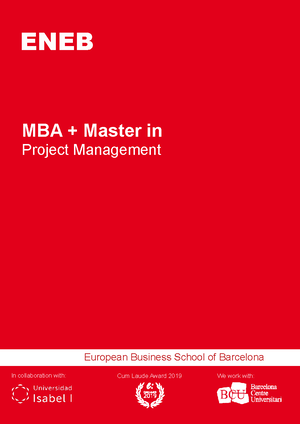 2021 ENEB - Master in Project Management - European Business School of ...